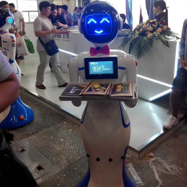 restaurant smart waiter robot food delivery service robot humanoid ...