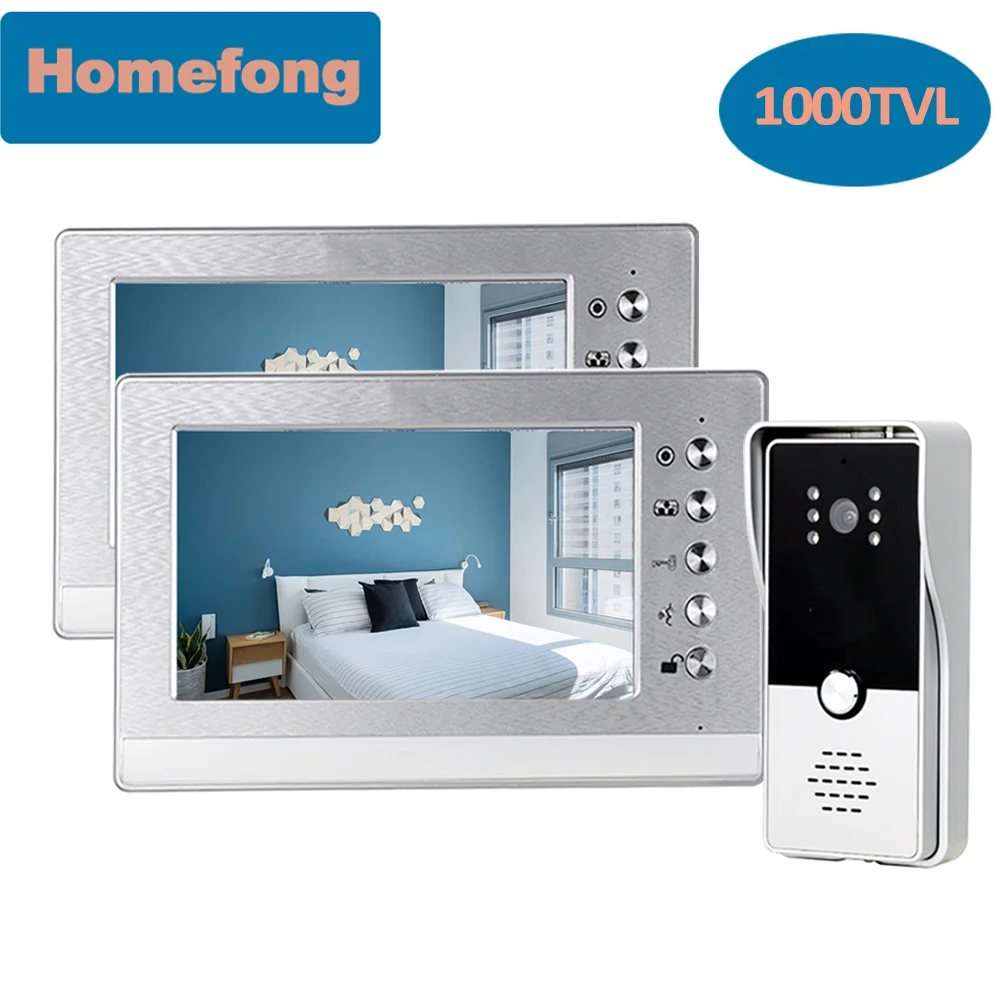 Homefong-Wired-Home-Intercom-v-deo-porteiro-c-mera-campainha-sistema-m ...