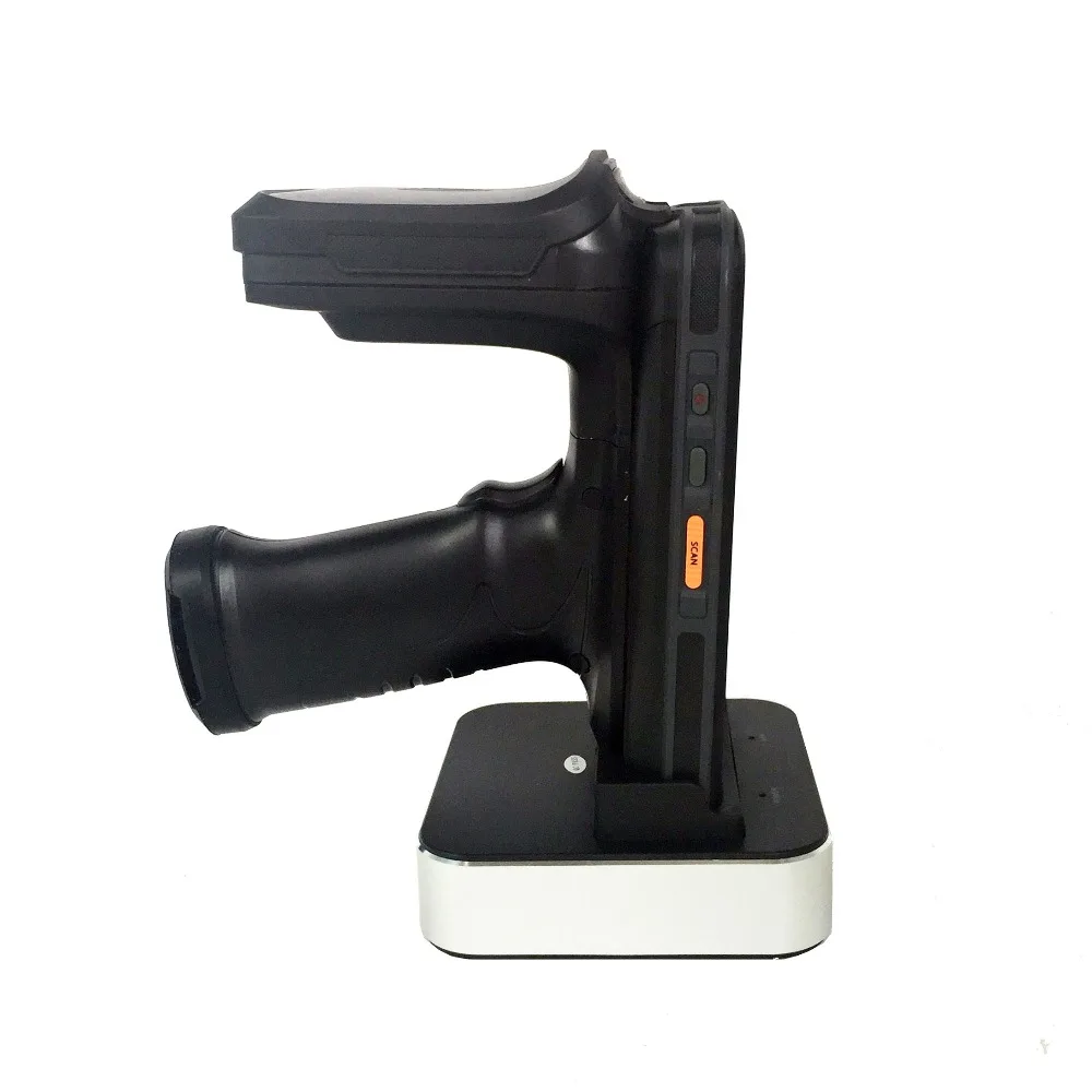2020 ISO18000 6C UHF RFID Handheld Terminal Reader Android 8.1 Barcode Scanner Android PDA Long ...