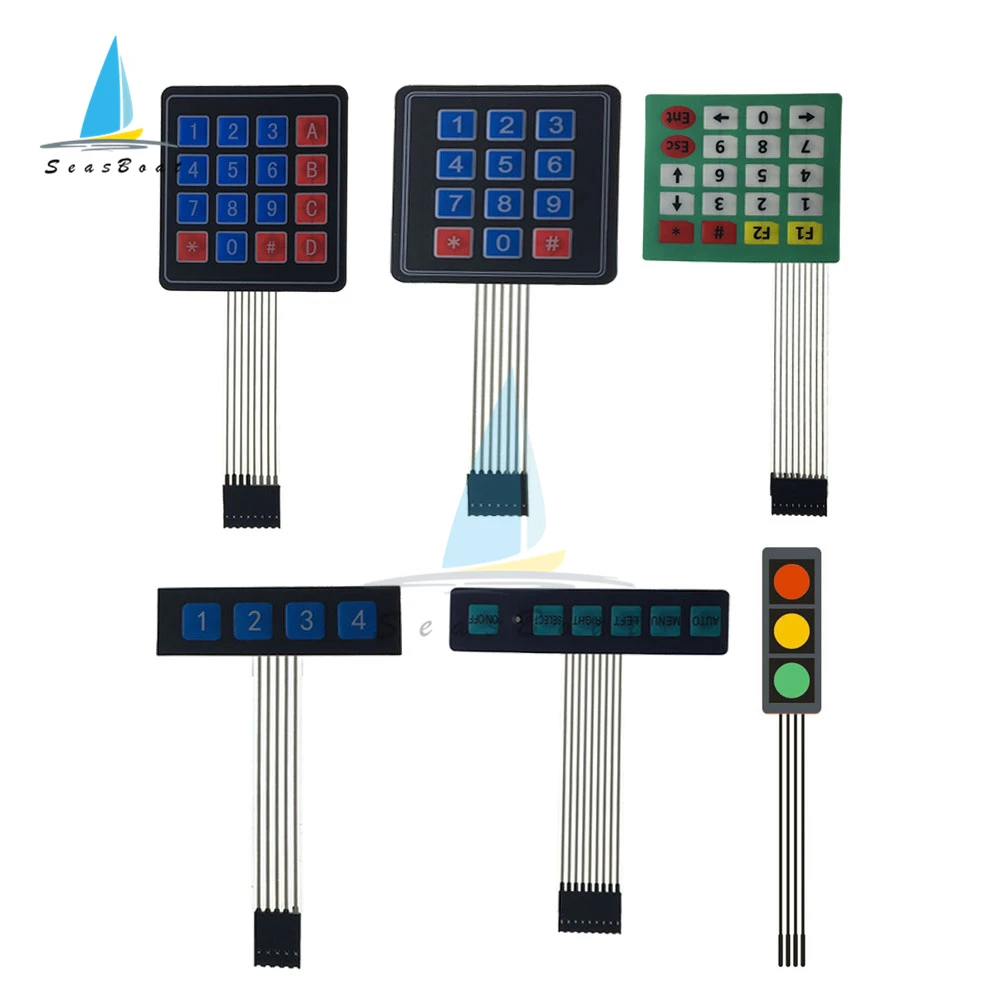 16 Key Membrane Switch Keypad 4x4 Matrix Keyboard | Membrane Switch ...