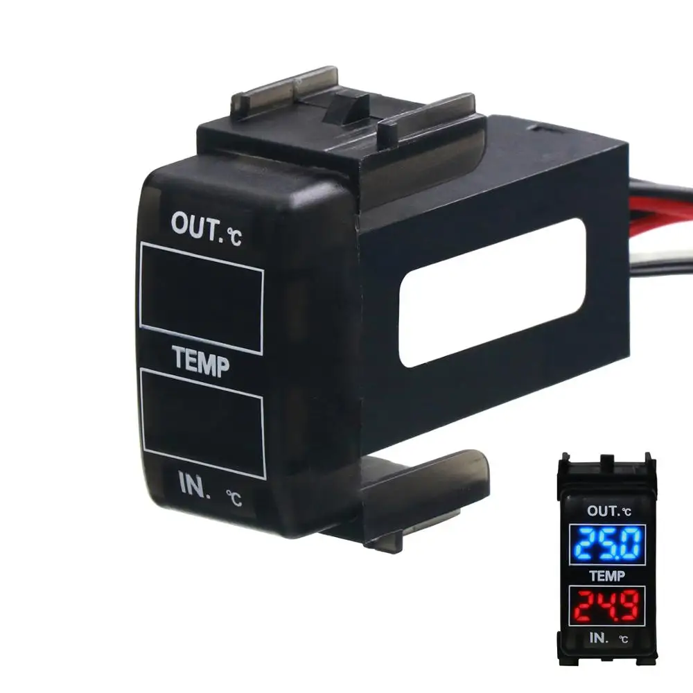 Car Internal/external Temperature Display, Dual Temperature Sensors Use ...