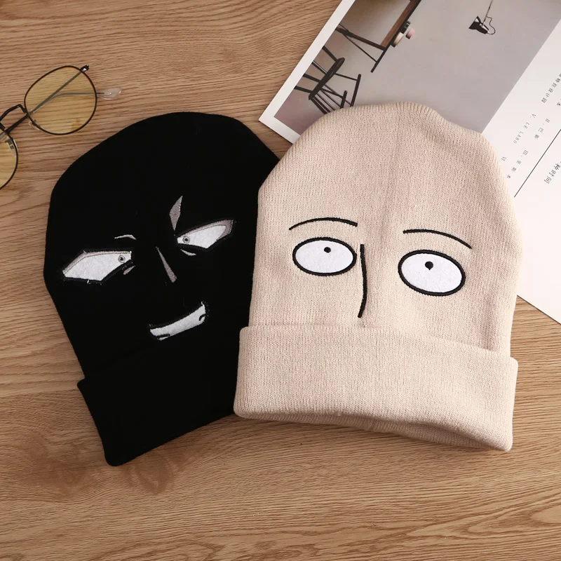 Japan Anime One Punch Man Knitted Hat Cosplay Funny Saitama Teacher ...
