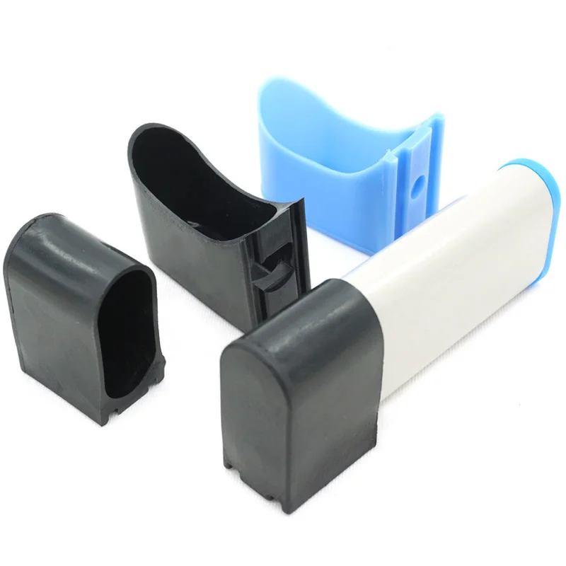 4pcs thickening Non-slip Aluminum ladder leg caps Rubber oval ...
