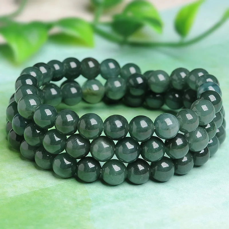 A goods pulsera de jade verde flotante para hombre y mujer, cadena de ...