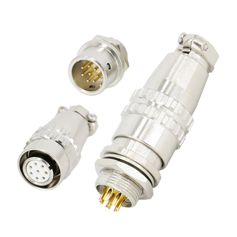 12 Pin Aviation Plug Connector | Screw Aviation Connector Plug - 8 Pin ...
