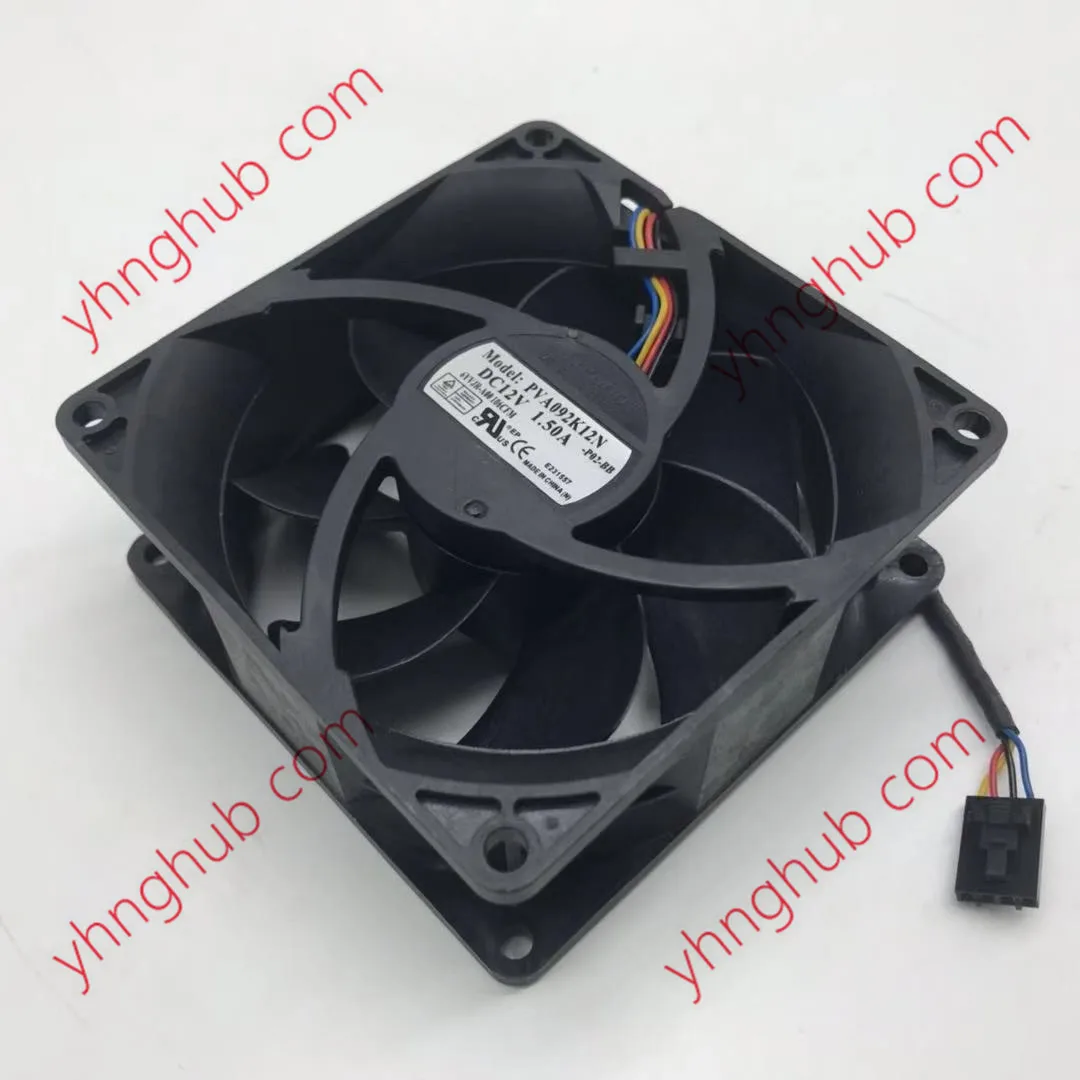 Foxconn 6YVJR AOO PVA092K12N DC 12V 1.50A 90x90x38mm 4 Wire Server ...