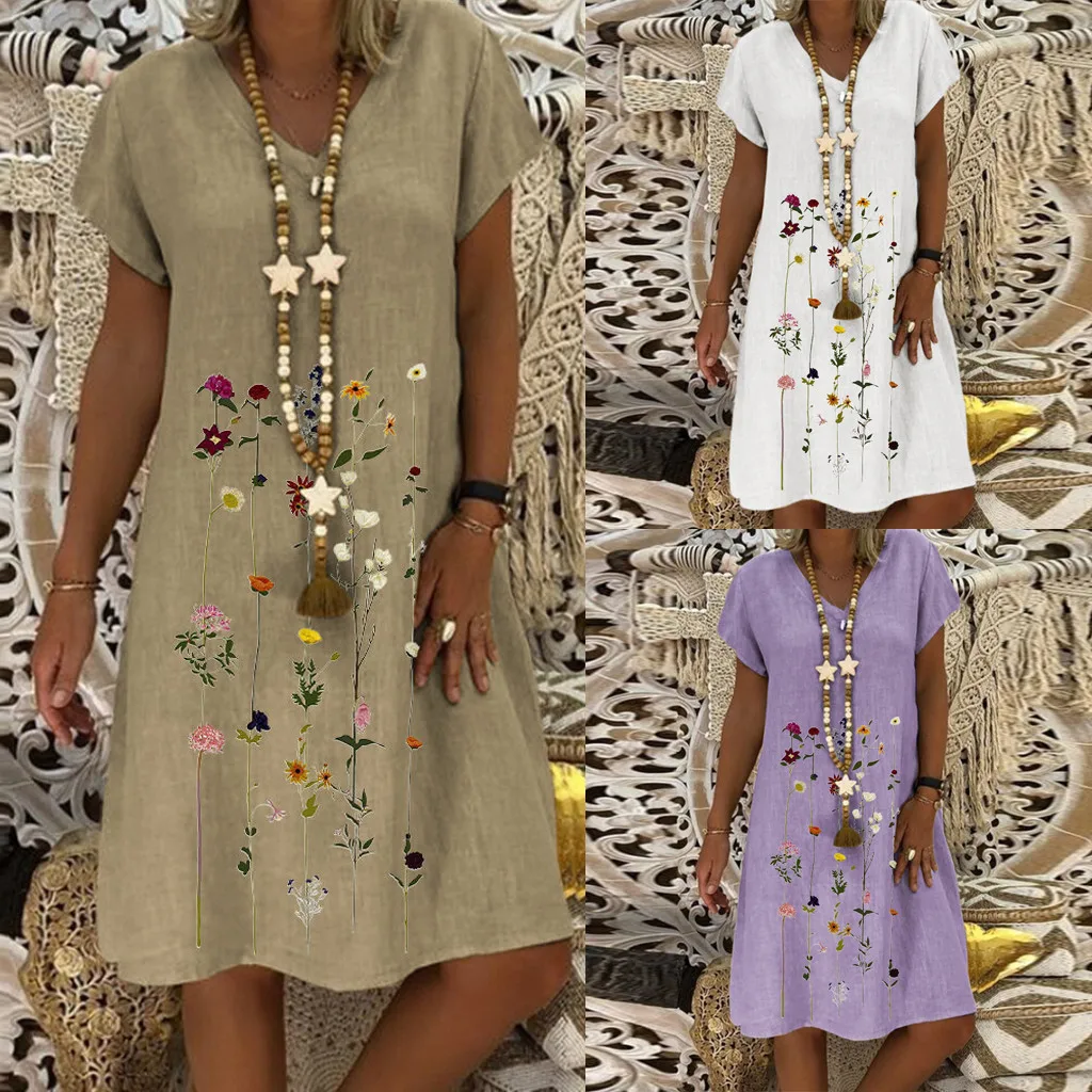 40-Newly-Design-Loose-Oversize-Dresses-For-Women-Plus-Size-Embroidered ...