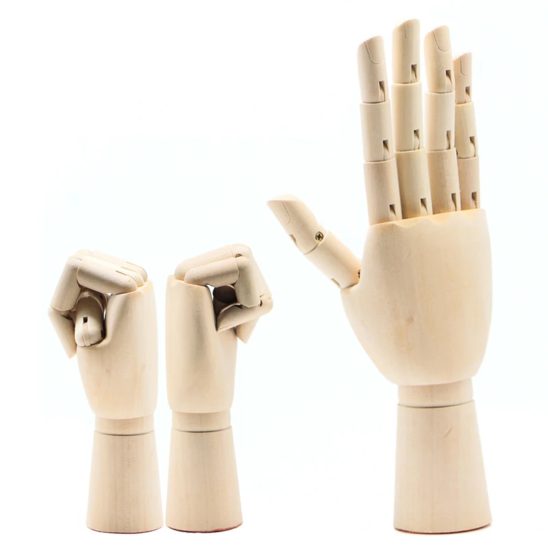 Left Right Hand Body Sketching Drawing Artist Model Jointed Articulated ...