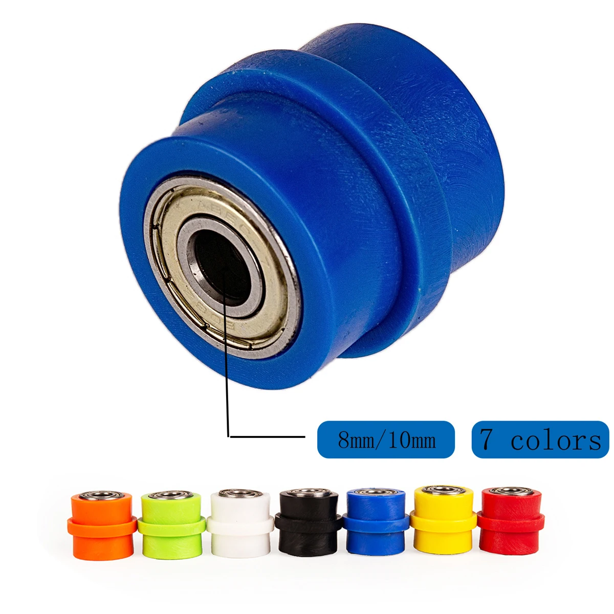 Tensor de rodillo de cadena para bicicleta, guía deslizante de rueda de ...