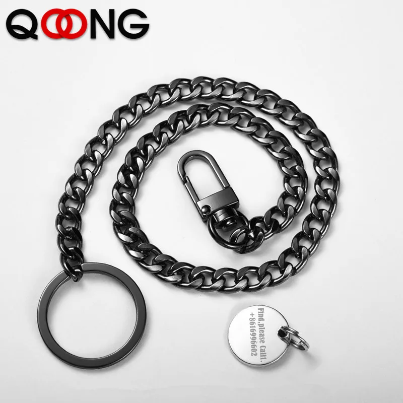 QOONG 2020 New Fashion Men Women Keychain Waist Hanged Key Holder Anti ...