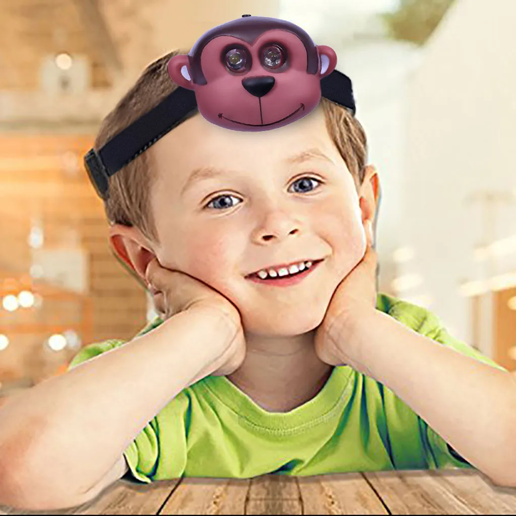 Outdoor Lighting Bicycle Light Children Kid Novelty Cute cartoon monkey ...