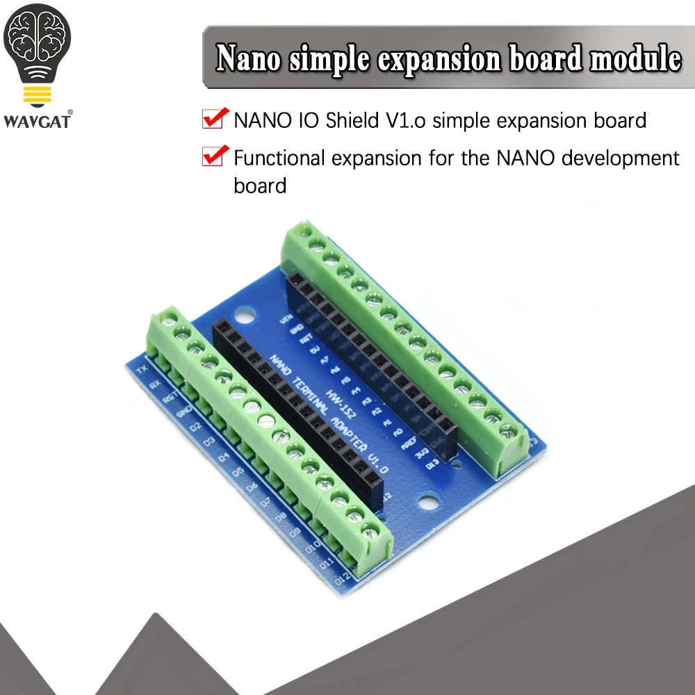 Wavgat – Carte Adaptateur De Terminal, Pour Module D'extension Arduino ...