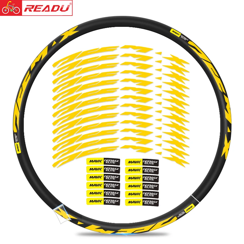 Mountain Bicycle Wheel Decals | Mavic Deemax Stickers | Mtb Wheel Set ...