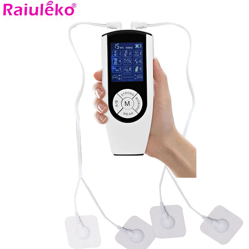 Therapy Massager EMS Tens Muscle Stimulator Electrical Pulse ...