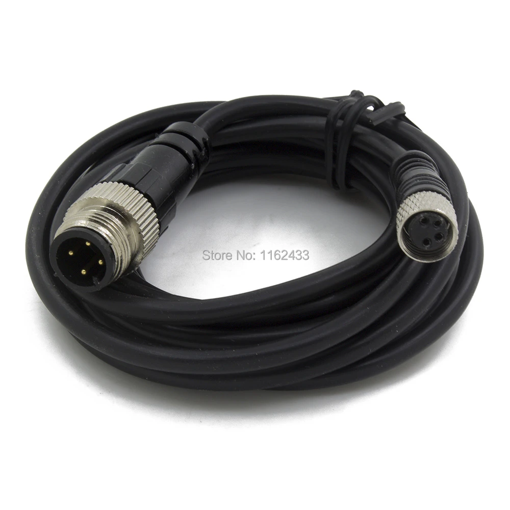 Fsc812-fs4-ms4 Sensor Connector M8 4 Pins Straight Female Head + M12 4 ...