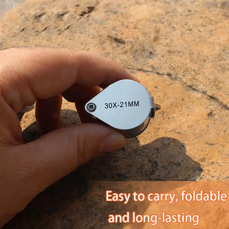 LUNETTE LOUPE,20X Silver--Loupe de bijouterie pliante, Loupe Portable, taille de poche, jolie ...