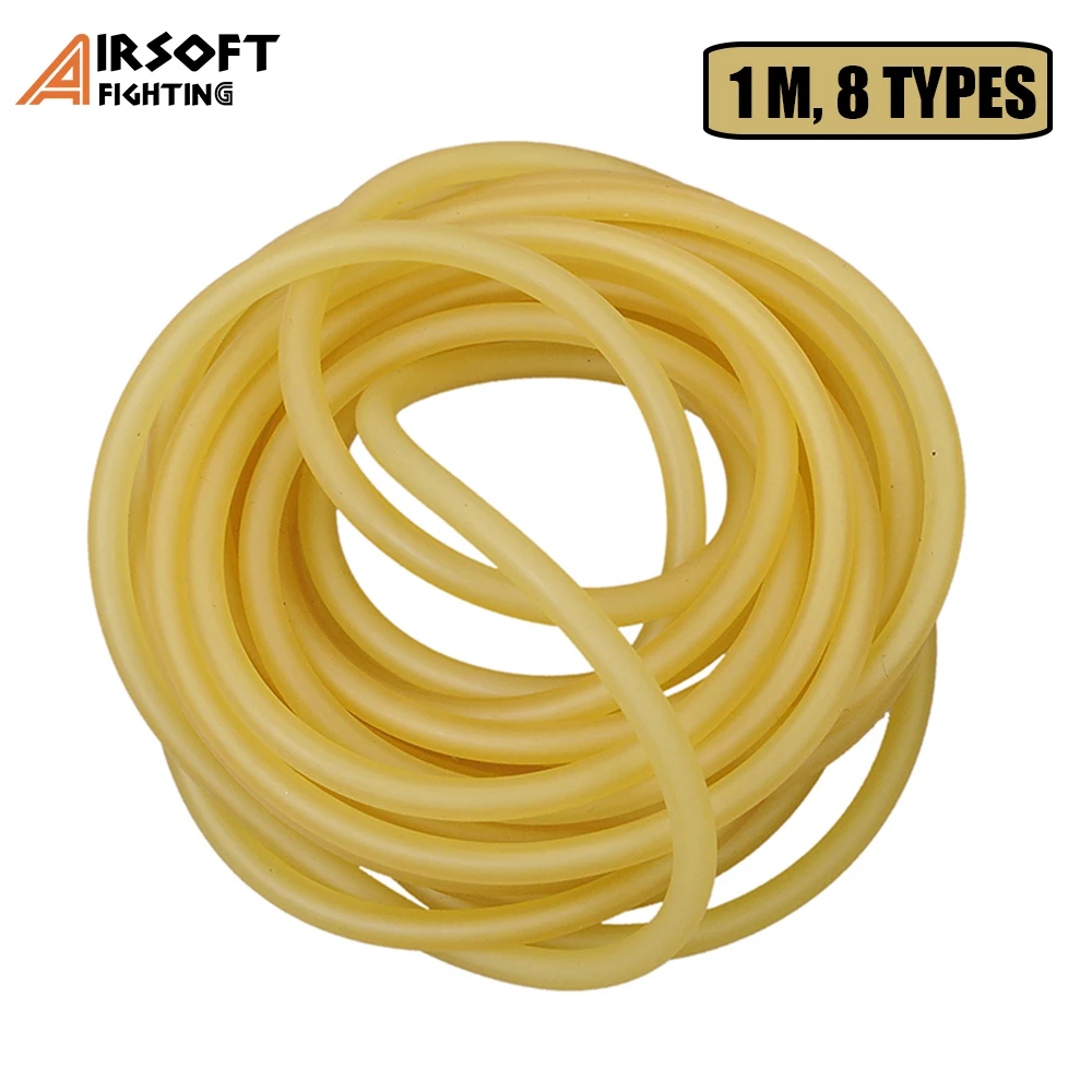 1m Natural Latex Rubber Tube Elastic Slingshots Catapults Tube Band For ...