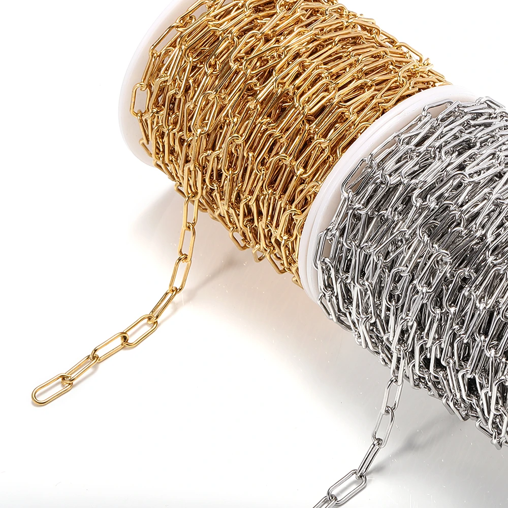 1meter 2/3/4/7mm Stainless Steel Rolo Cable Chain For Jewelry Making ...