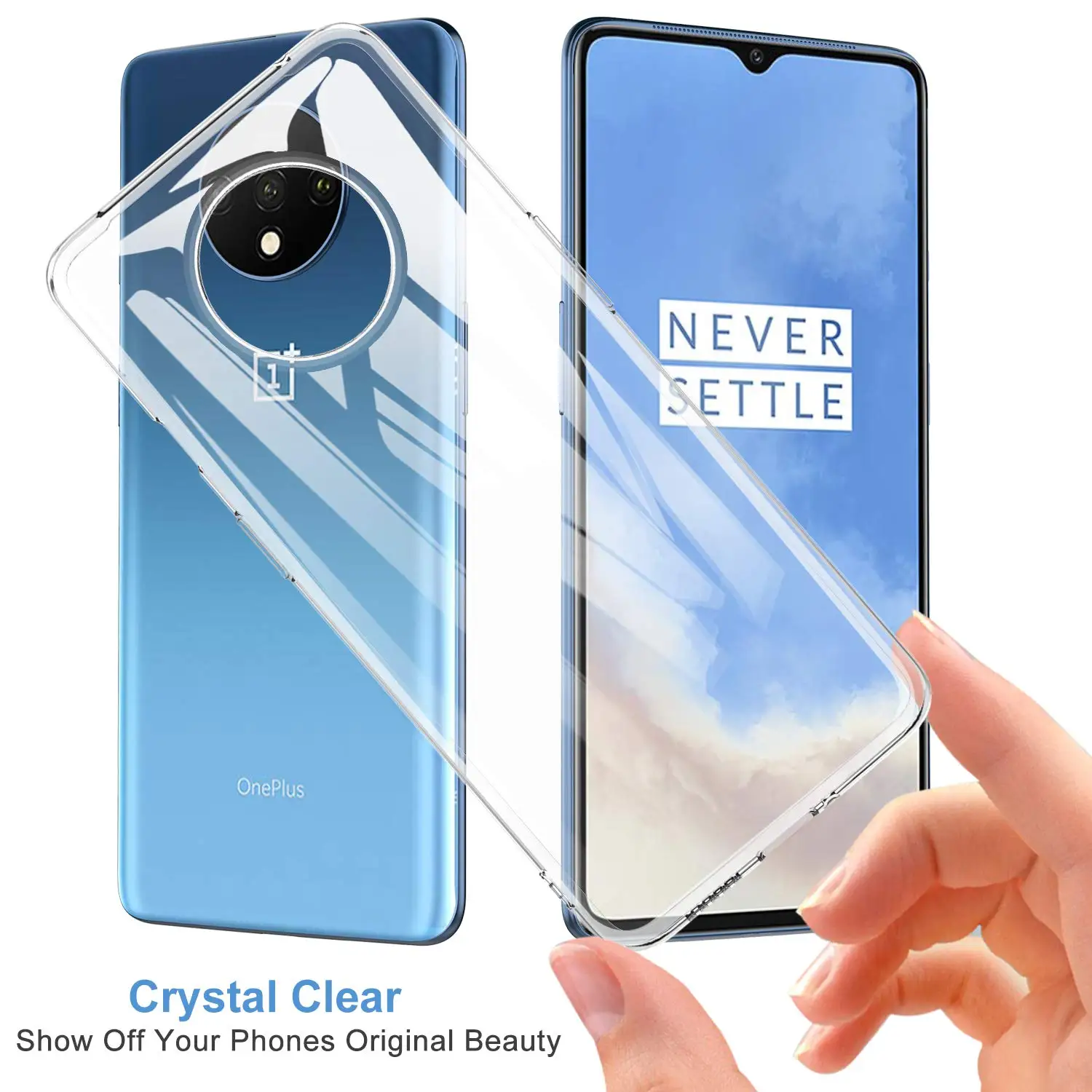 Transparent Silicone Case For oneplus 7T 7 Pro Coque One Plus 6T 6 5T 5 Soft TPU Simple Ultra ...
