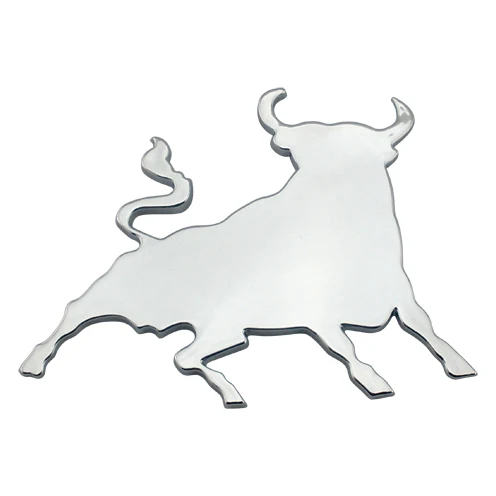 3D-Toro-Emblema-Emblemas-Espanhol-Fighting-Bull-Chrome-Adesivo-Decalque ...