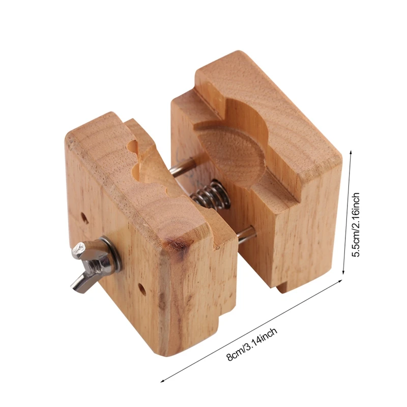 Professional Wooden Watch Case Block Vise Clamp Movement Watch Repair ...