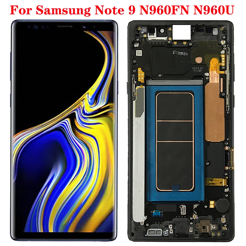 6-4-AMOLED-N960-LCD-For-Samsung-Note-9-LCD-Display-With-Frame-Digitizer ...