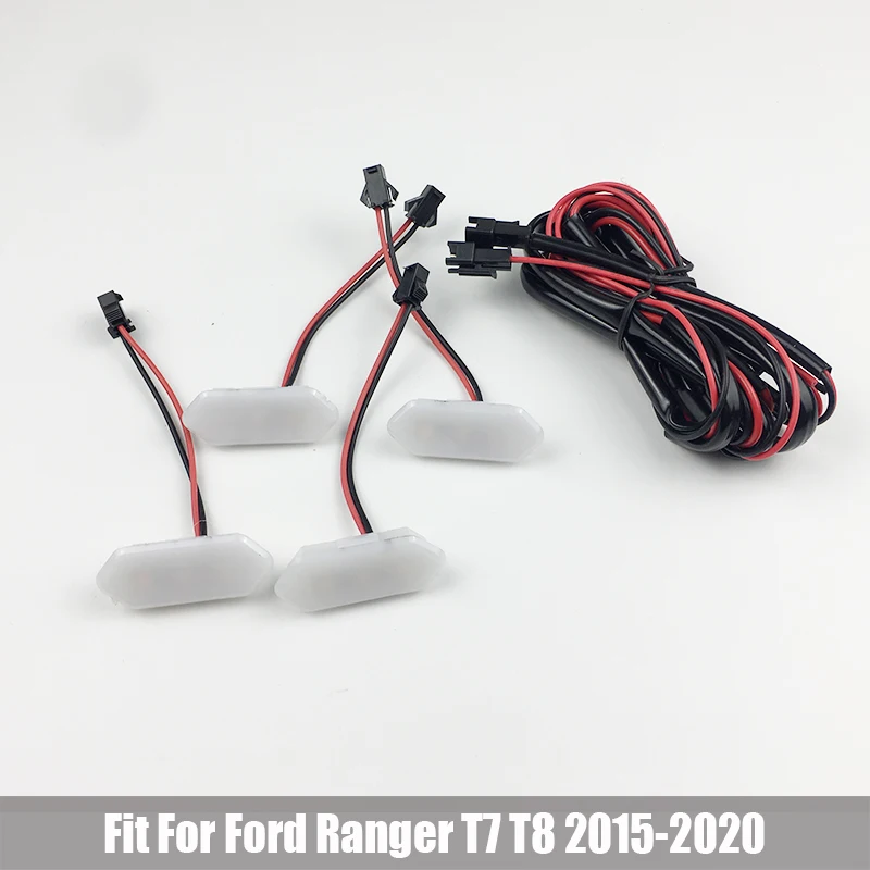 4pcs/set Front Racing Grille Drl Led White Yellow Day Time Light For ...