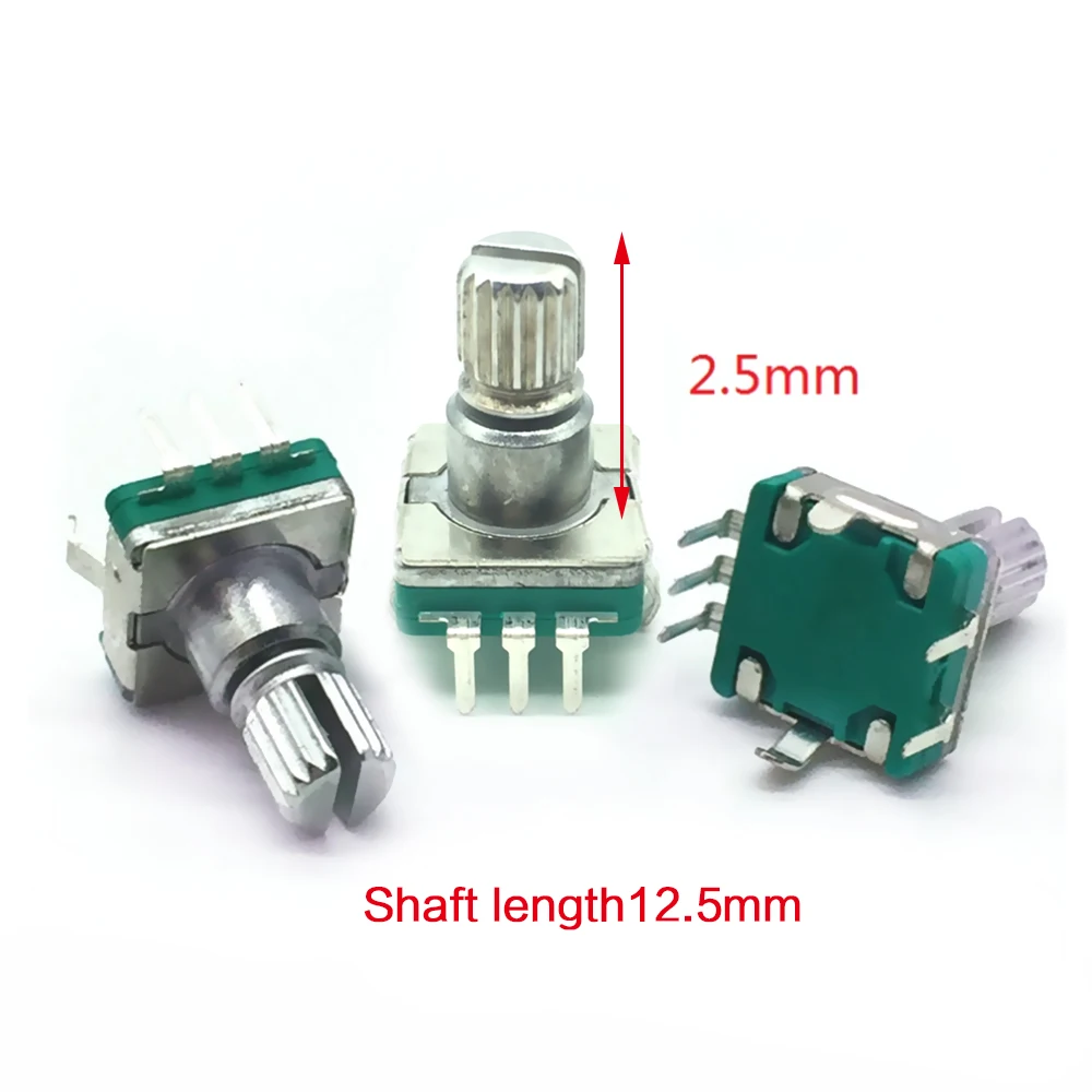 5PCS-5PIN-EC11-30-Position-Rotary-Encoder-Code-Switch-With-Push-Switch ...