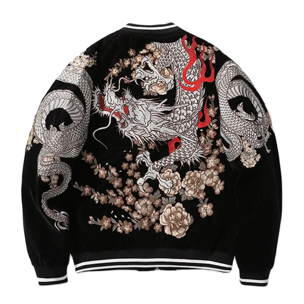 Embroidered Jacket Dragon | Mens Embroidered Jacket Dragon | Jacket ...