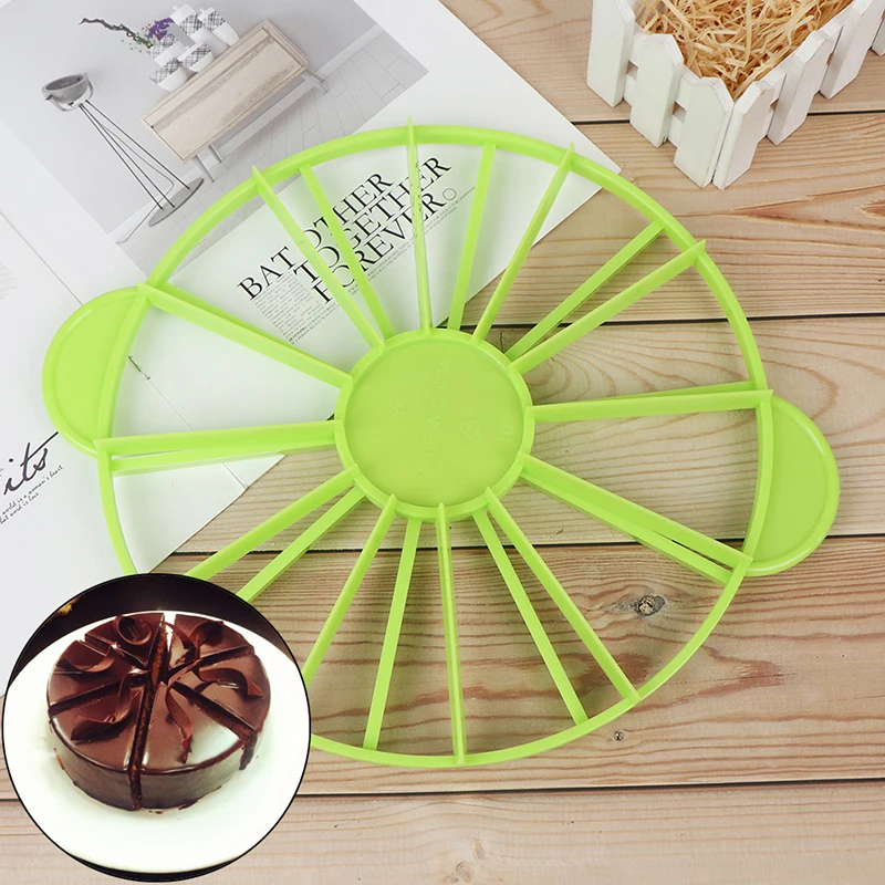 1pc Cake Piece Slicer Equal Cake Portion Marker Divider Cutter Birthday ...