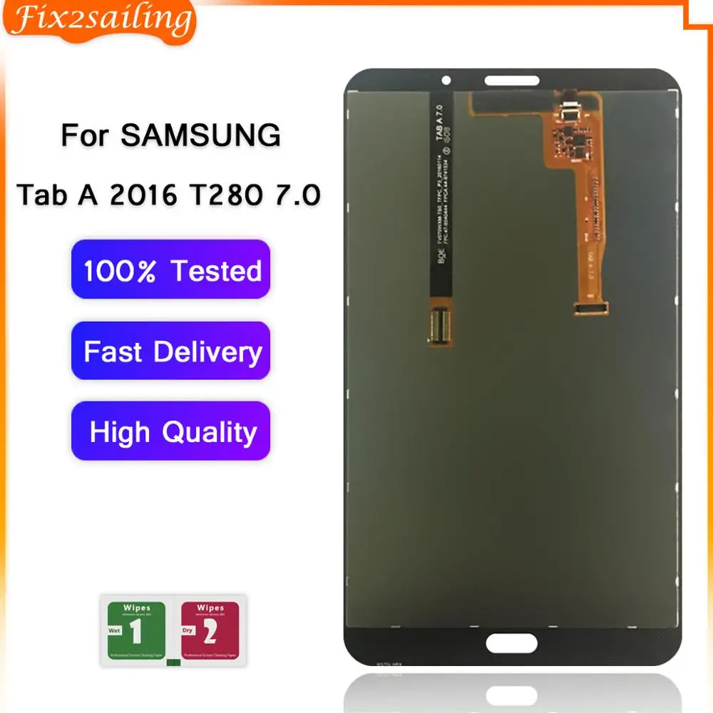 Pantalla LCD para Samsung Galaxy Tab A, 7,0, 2016, SM T280, T280, T285 ...