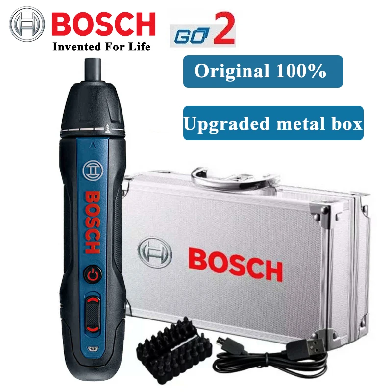 Original Bosch Go2 Electric Screwdriver Set 3.6V Rechargeable Automatic ...