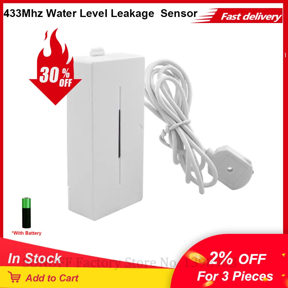 eWelink-433Mhz-Water-Level-Leakage-Water-Leak-Sensor-Detector-Alarm ...