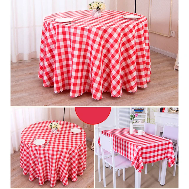 Red Checkered Tablecloth