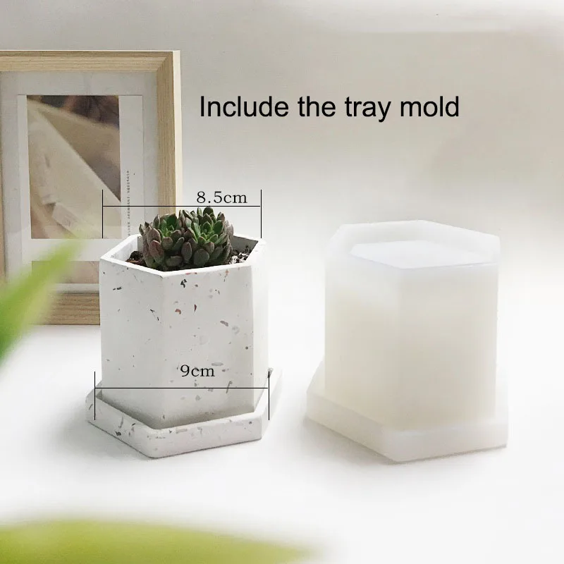 Moule à modeler - masse,Moules en béton en Silicone pour Pots ...