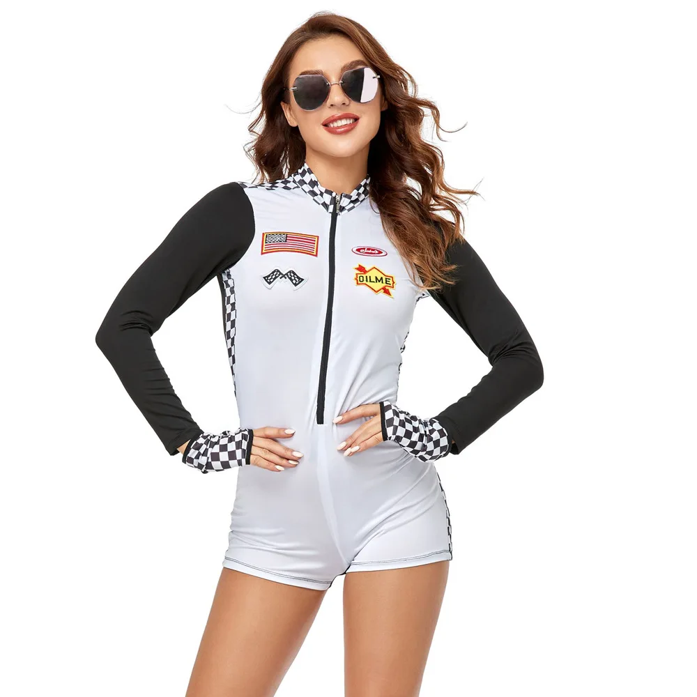 Racing-girl-motorcycle-suit-car-model-long-sleeve-cheerleading-costume ...