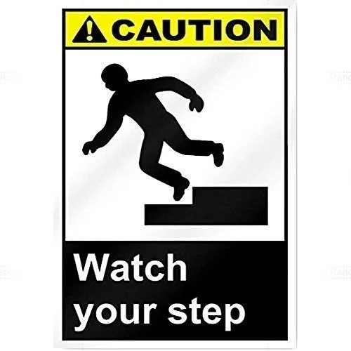 Funny-Watch-Your-Step-Sign-Aluminum-Metal-Sign-Heavy-Duty-Tin-Signs ...