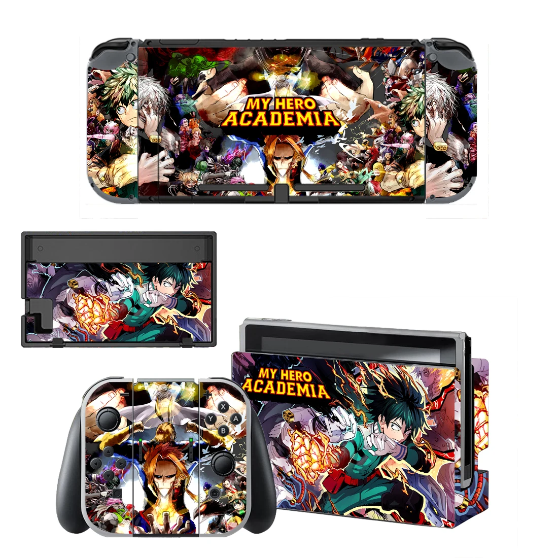 My Hero Academia Skin Sticker For Nintendo Switch Console And Joy-Con ...