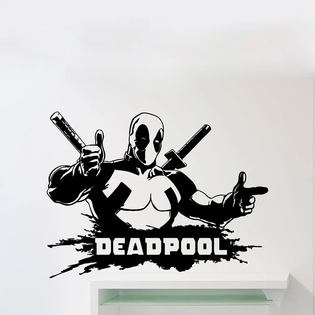Deadpool Wall Decal DeadPool 3D Wall Stickers For Children's