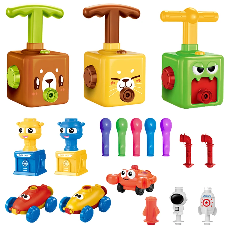 NEW Power Balloon Launch Tower Toy Puzzle Fun Education Inertia Air ...