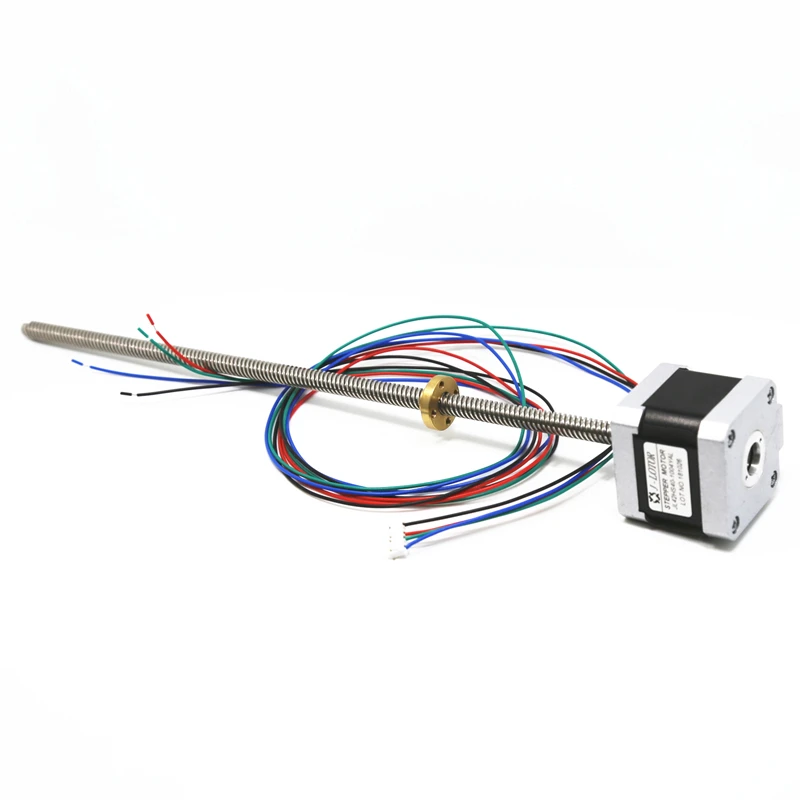JL42HS40 1004YAL Nema17 4.8kg.cm 1A 42mm Screw Rod Linear Stepper ...