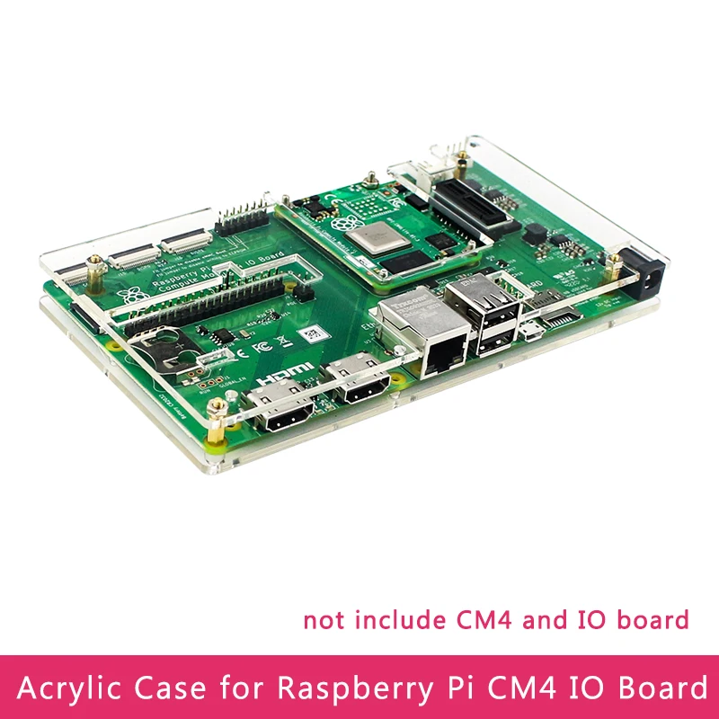 Raspberry-Pi-CM4-IO-Board-Acrylic-Case-Transparent-Shell-for-Raspberry ...
