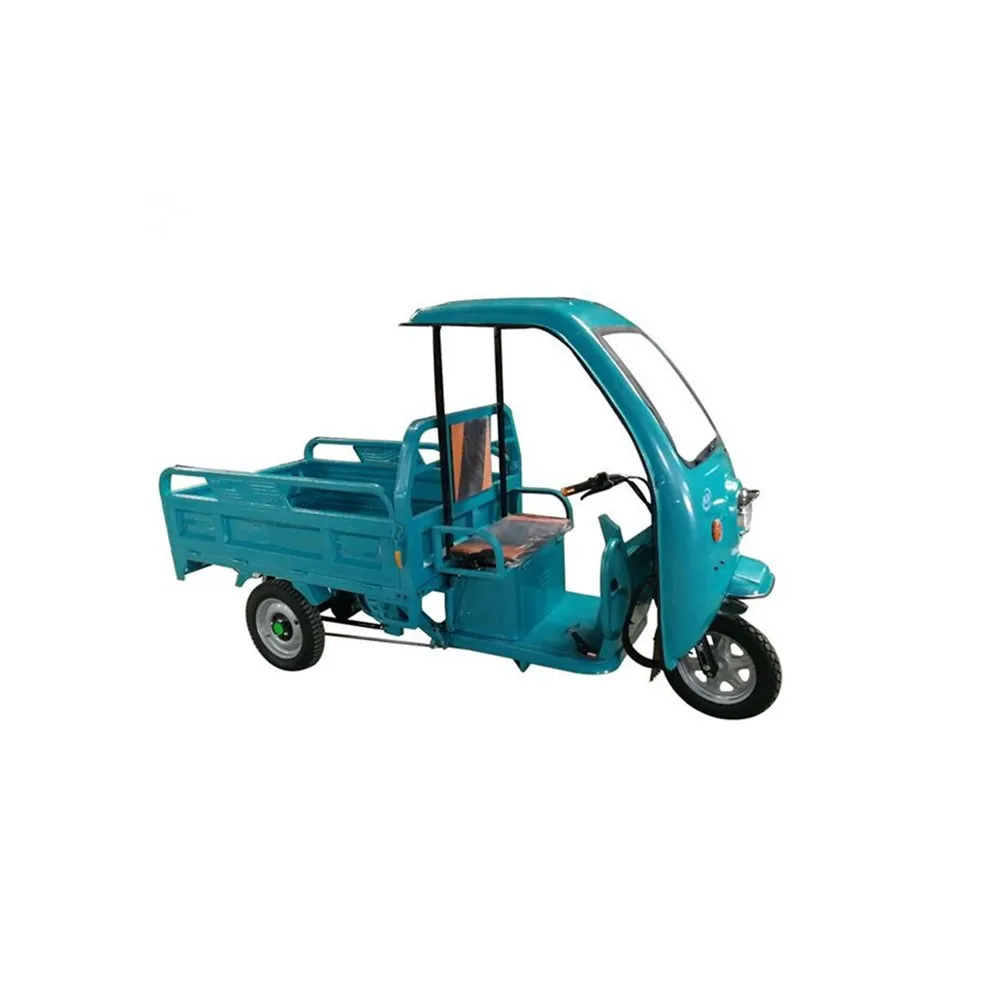 High Capacity 3-wheeler electro-tricycle Cart With Awning For Loading Goods