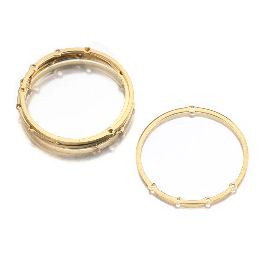 Multiple Holes Circle Earring Connectors | Brass Jewelry Making ...