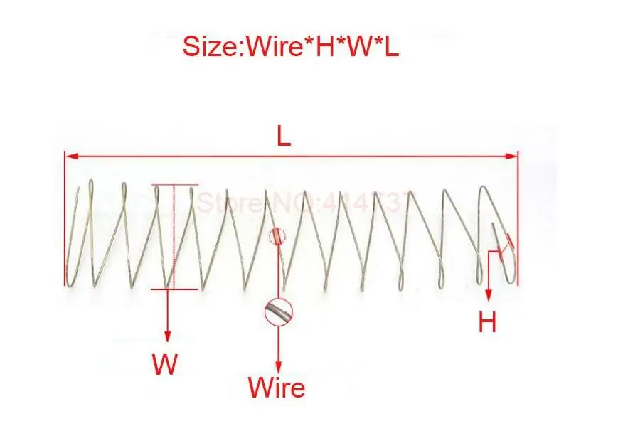 P1/P90 square compression spring spring wire diameter strengthened ...