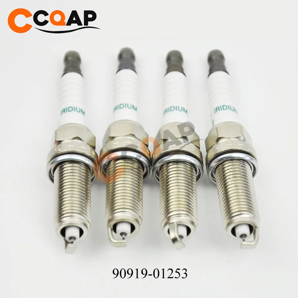 4pcs/lot Iridium Spark Plug 90919-01253 90919-01210 90919-01275 90919 ...