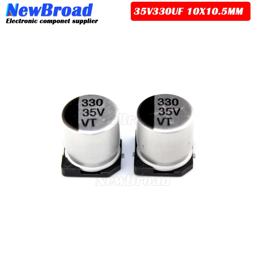 10PCS-SMD-Aluminum-Electrolytic-Capacitor-35V330UF-10-10-5MM-330UF35V ...