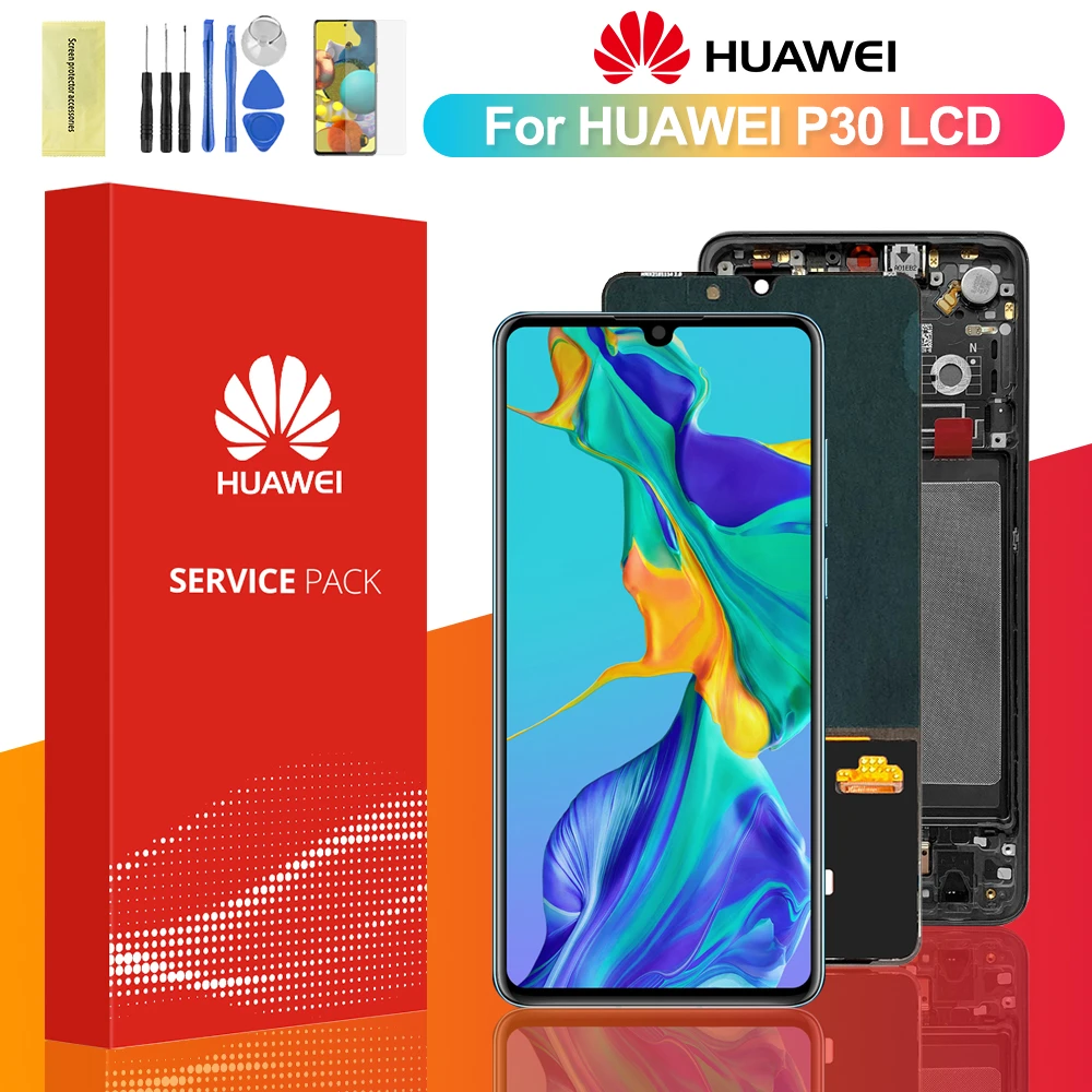 Original 6.1'' Display For HUAWEI P30 LCD Display Touch Screen ...