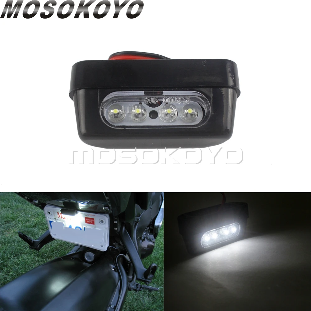 Aluminum-DC-12V-LED-Universal-Rear-License-Plate-Taillight-E-MARK-White ...