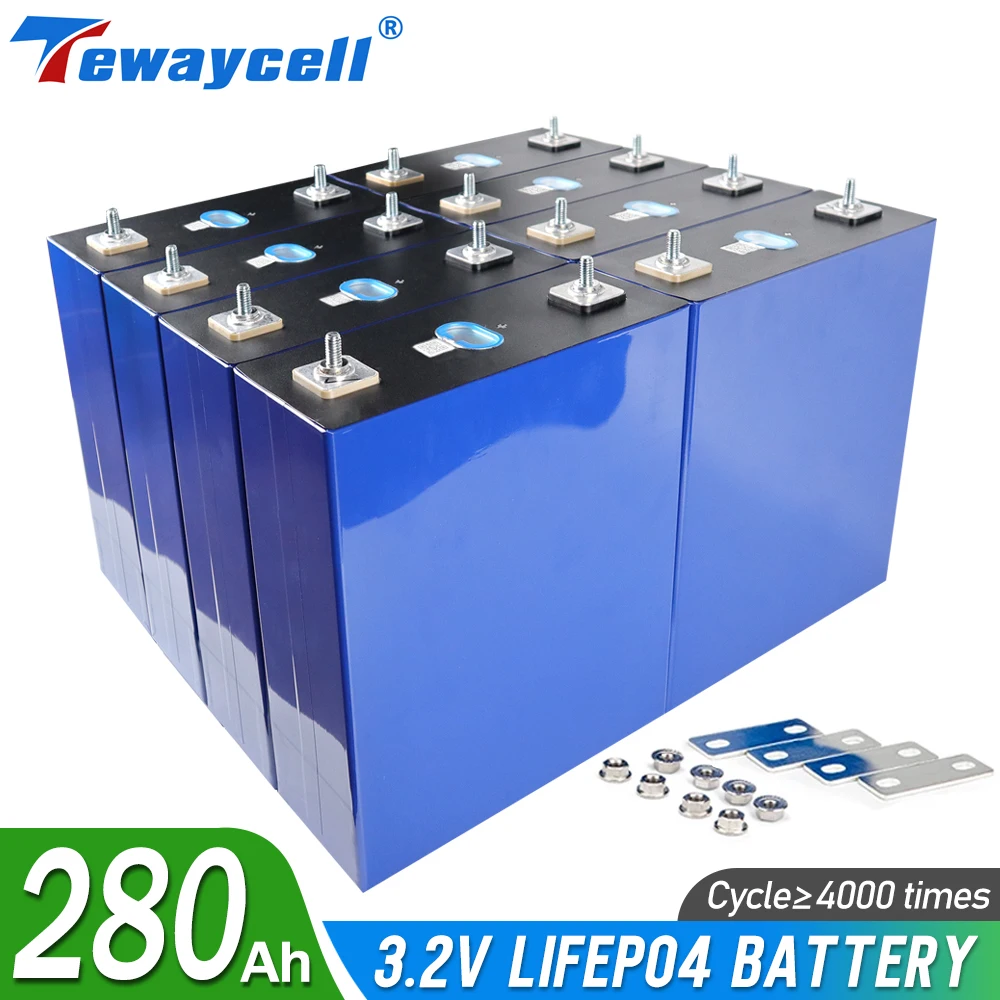 280Ah Lifepo4 Battery Rechargable Battery Pack 3.2V Grade A Lithium ...